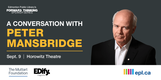 A Conversation with Peter Mansbridge | Edmonton Public Library